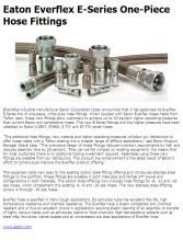 Eaton Everflex E-Series One-Piece Hose Fittings - Contractor Supply Magazine