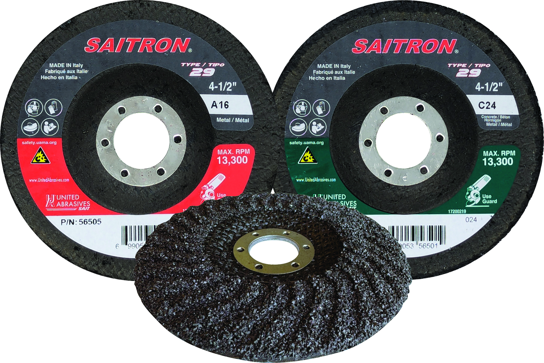United Abrasives SAITRON Aggressive Grinding Discs - Contractor Supply ...
