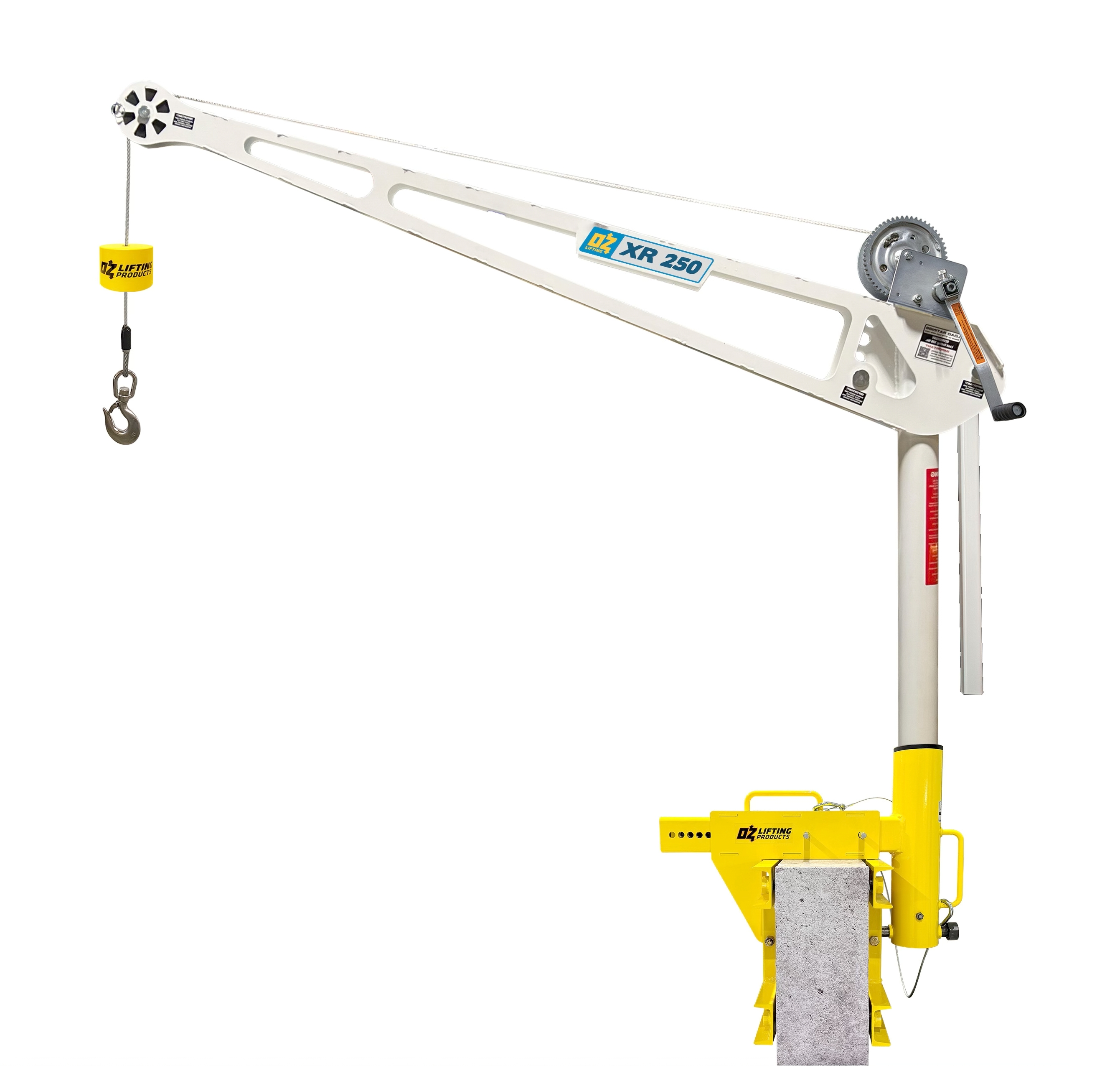 OZ Lifting Parapet Davit Crane Base - Contractor Supply Magazine