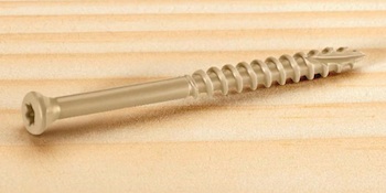 Starborn Deckfast Epoxy Coated Trim Screws in Tan - Contractor Supply ...