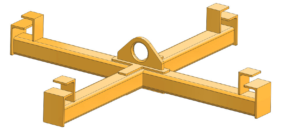 Harrington Hoists HFPSL Four-Point Sack Lifter Beams - Contractor ...