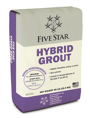 Five Star Products Hybrid Grout - Contractor Supply Magazine