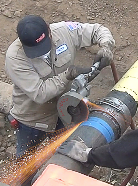 Esco Tool MILLHOG APS-438LRC Air Powered Saw - Contractor Supply Magazine