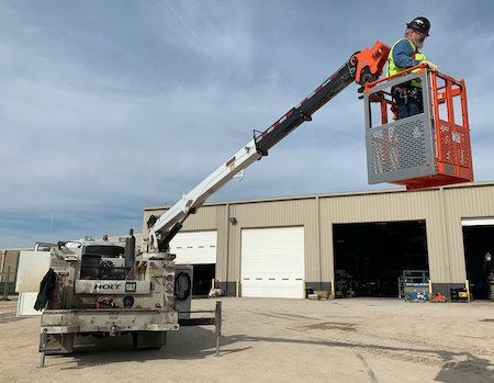 LiftWise Single Man Folding Baskets for Service Cranes - Contractor ...