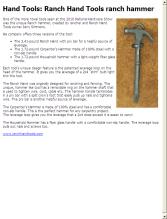 Hand Tools: Ranch Hand Tools Ranch Hammer - Contractor Supply Magazine