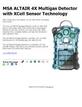 MSA ALTAIR 4X Multigas Detector with XCell Sensor Technology ...