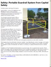 Safety: Portable Guardrail System from Capital Safety - Contractor ...