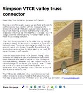 Simpson VTCR valley truss connector - Contractor Supply Magazine
