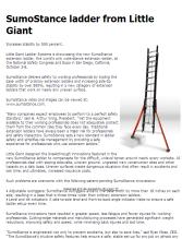 SumoStance ladder from Little Giant Ladder - Contractor Supply Magazine