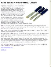 Hand Tools: M-Power MERC Chisels - Contractor Supply Magazine