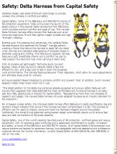 Safety: Delta Harness from Capital Safety - Contractor Supply Magazine