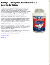 Safety: ITW Dymon Scrubs do it ALL Germicidal Wipes - Contractor Supply ...