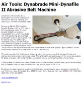 Air Tools: Dynabrade Mini-Dynafile II Abrasive Belt Machine ...