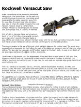 Rockwell Versacut Saw - Contractor Supply Magazine
