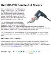 Kett KD-200 Double-Cut Shears - Contractor Supply Magazine