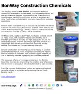 BonWay Construction Chemicals - Contractor Supply Magazine