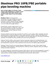 Steelmax PRO 10PB/PBE portable pipe beveling machine - Contractor ...