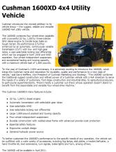 Cushman 1600XD 4x4 Utility Vehicle - Contractor Supply Magazine