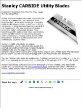 Stanley CARBIDE Utility Blades - Contractor Supply Magazine