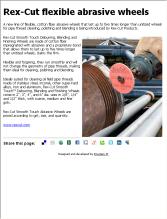 Rex-Cut flexible abrasive wheels - Contractor Supply Magazine