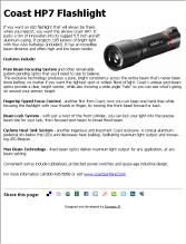 Coast HP7 Flashlight - Contractor Supply Magazine