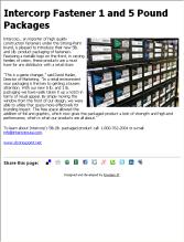 Intercorp Fastener 1 and 5 Pound Packages - Contractor Supply Magazine
