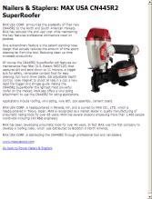 Nailers & Staplers: MAX USA CN445R2 SuperRoofer - Contractor Supply ...