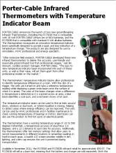 Porter-Cable Infrared Thermometers with Temperature Indicator Beam ...