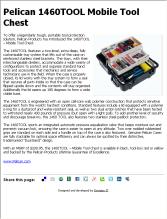 Pelican 1460TOOL Mobile Tool Chest - Contractor Supply Magazine