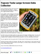 Topcon Tesla Large Screen Data Collector - Contractor Supply Magazine