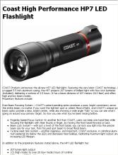 Coast High Performance HP7 LED Flashlight - Contractor Supply Magazine