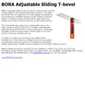 BORA Adjustable Sliding T-bevel - Contractor Supply Magazine