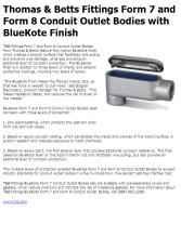 Thomas & Betts Fittings Form 7 and Form 8 Conduit Outlet Bodies with ...