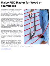 Malco PEX Stapler for Wood or Foamboard - Contractor Supply Magazine