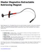Master Magnetics Retractable Retrieving Magnet - Contractor Supply Magazine