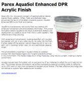 Parex AquaSol Enhanced DPR Acrylic Finish - Contractor Supply Magazine