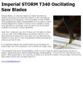 Imperial STORM T340 Oscillating Saw Blades - Contractor Supply Magazine