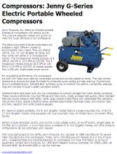 Compressors: Jenny G-Series Electric Portable Wheeled Compressors ...