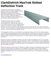 ClarkDietrich MaxTrak Slotted Deflection Track - Contractor Supply Magazine