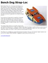 Bench Dog Strap-Loc - Contractor Supply Magazine