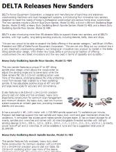 DELTA Releases New Sanders - Contractor Supply Magazine