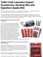 TASK Tools Launches Impact Accessories, Decking Bits and Signature ...