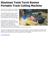 Steelmax Tools Torch Runner Portable Track Cutting Machine - Contractor ...