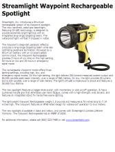 Streamlight Waypoint Rechargeable Spotlight - Contractor Supply Magazine