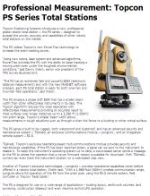 Professional Measurement: Topcon PS Series Total Stations - Contractor ...