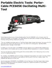 Portable Electric Tools: Porter-Cable PCE605K Oscillating Multi-Tool ...