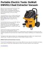 Portable Electric Tools: DeWalt DWV012 Dust Extractor Vacuum ...