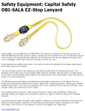 Safety Equipment: Capital Safety DBI-SALA EZ-Stop Lanyard - Contractor ...