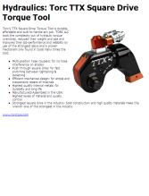 Hydraulics: Torc TTX Square Drive Torque Tool - Contractor Supply Magazine