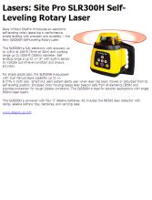 Lasers: Site Pro SLR300H Self-Leveling Rotary Laser - Contractor Supply ...